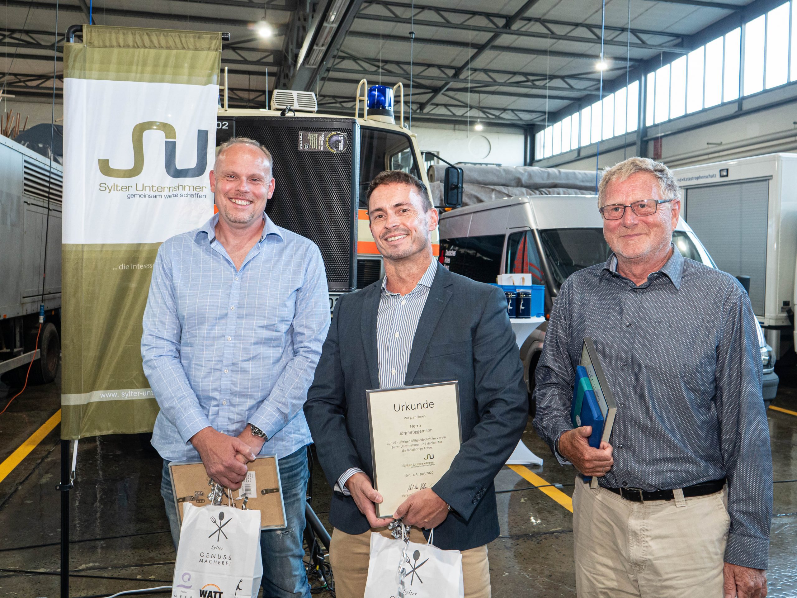 Hallenbesichtigung mit offiziellem Teil - Sylter Unternehmer